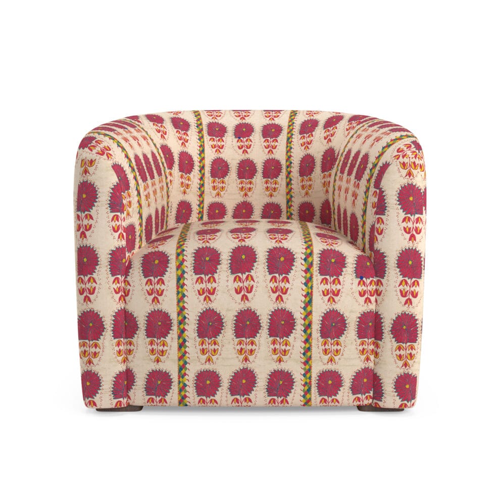 St. Frank | Esther Accent Chair - Fuchsia Daisy Suzani